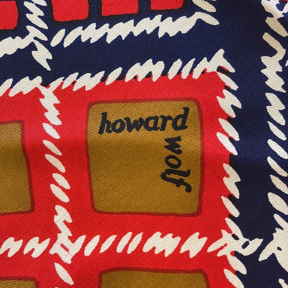 Howard Wolf | Accessories | Vintage Retro Howard Wolf Scarf Bright ...
